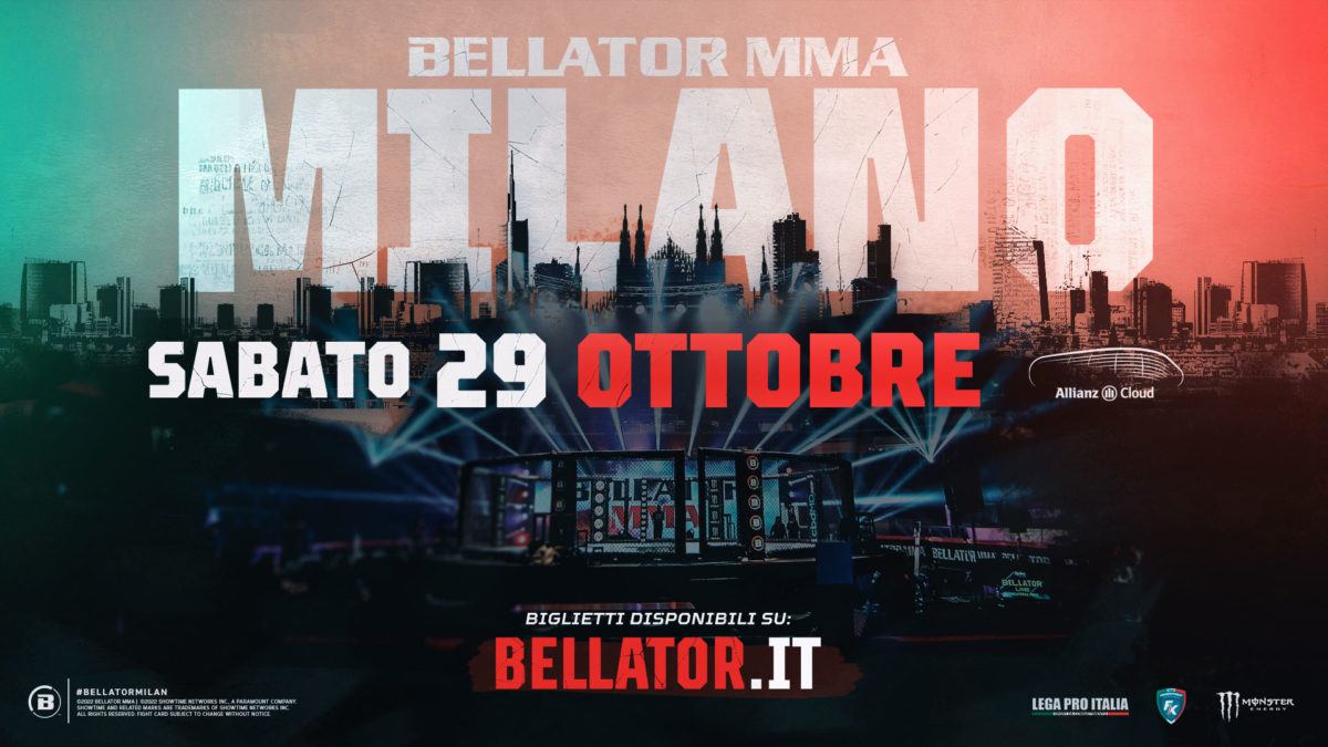 MMA, Bellator torna a Milano: il 29 ottobre all'Allianz Cloud