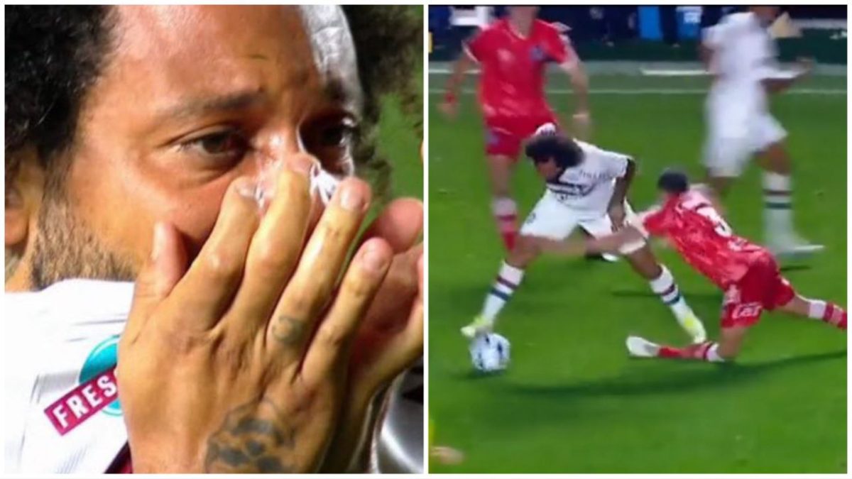 Infortunio shock, Marcelo in lacrime: la gamba dell'avversario si ...